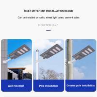 China 3000k Engineering Sensor  All In One Solar Led Street Lights 400w 4 Modules for sale