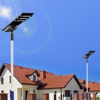China UNIKE SMD5050 Solar LED Street Light with Motion Sensor - 60W, 7600lm, 5-7m Height for sale