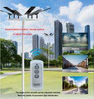 China 100W Waterproof Solar Street Light with Remote Control - 11000lm Output & 12.8V/48AH LiFePo4 Battery for sale