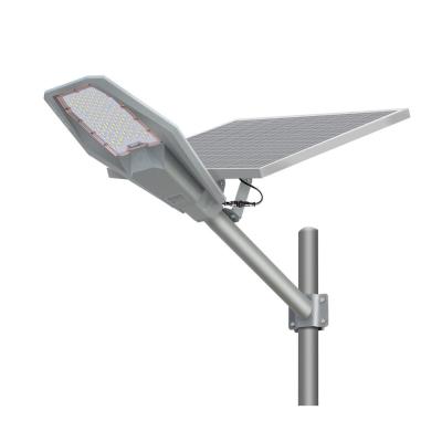 China All in One Solar Street Light 100W Die Casting with 25W Solar Panel 18000mAH Battery for sale