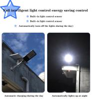 China 50W Engineering Smart Solar Street Light with Remote Control - 8000mAh Battery & 20㎡ Coverage for sale