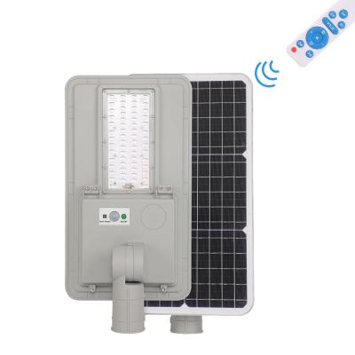 China 60W IP65 Solar Street Light with Motion Sensor, 15Ah LiFePO4 Battery and 20W Solar Panel for Outdoor Road Lighting for sale