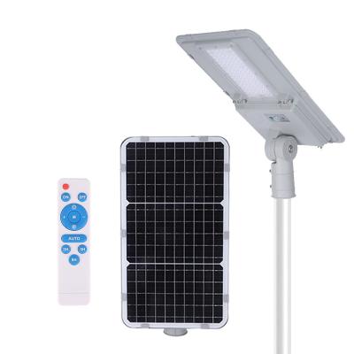 China 100W IP65 Solar LED Street Light with Auto Dimming Remote Control - 6V/25W Panel, 3.2V/20Ah Battery for sale