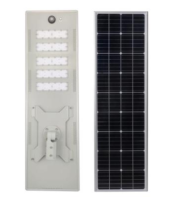 China All In One Solar Street Light 6-8M Height 10800lm 12.8V 42000mAh LiFePO4 Battery Timing Dimming for sale
