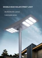 China UNIKE Double Head Solar Garden Lamp 180lm/W 70x140° Beam Angle Motion Sensor 100W-400W for sale