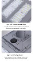 China UNIKE 6300LM Solar Garden Light with 18V/70W Panel and 80×150° Beam Angle for sale
