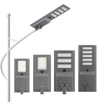 China UNIKE FT3-05 500W All-in-One Solar LED Street Light LiFePO4 Battery IP65 9-12m Height for sale