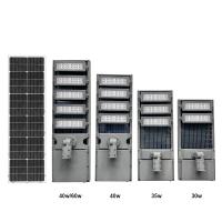 China UNIKE 30W-90W 7070SMD Integrated Solar Street Light IP65 MPPT Controller 5400-16200LM for sale