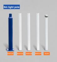 China 2m 2.5m 3m Galvanized Steel Split Type Light Pole with 50-200 Micron Zinc Coating for sale