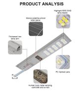 China All-in-One 5050SMD Solar LED Street Light 300W 500W Motion Sensor for sale