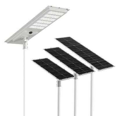China 180lm/W IP65 Integrated All in One LED Solar Street Light 30W-70W Pole Mount 60/76mm for sale
