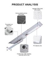 China Outdoor Solar Powered Street Lamp LED Light with Motion and Remote Sensor Optional for sale