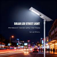China Wholesale All in One Solar Street Lamp with 5050SMD LED and Lithium Battery for sale