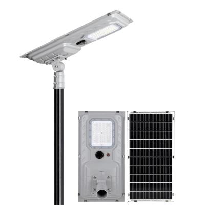 China All-in-One Solar LED Street Light 20W 30W LiFePO4 Battery IP65 180LM/W for sale