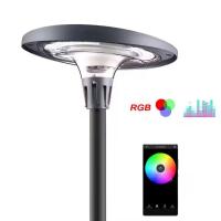 China Die-cast Aluminum Solar RGB Garden Light with 32000mAH Battery and 200m² Coverage for Outdoor Lighting for sale