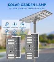 China UNIKE Double Head Solar Garden Lamp 180lm/W 70x140° Beam Angle Motion Sensor 100W-400W for sale