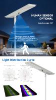 China 180lm/W Intelligent All In One Solar Street Light with Lithium Battery and Motion Sensor for sale