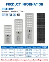 China Smart Remote Control All-in-One Solar Street Light MPPT Controller Dusk to Dawn for sale