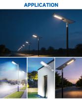 China 180LM/W Remote control Solar Street Light with 90*150°  Beam for Rural and Village Roads for sale