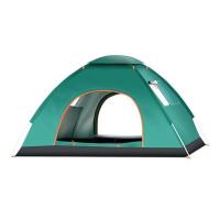 China 4 Person Pop Up Camping Tent 170T Polyester Waterproof 1.40kgs Instant Dome Shelter for sale
