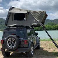 China Fold Out Rooftop Tent Aluminum Hard Top Camping for SUV Truck 84.65 x 83.86 x 49.61 Inch for sale
