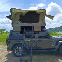 China Fold Out Rooftop Tent Aluminum Hard Top Camping for SUV Truck 84.65 x 83.86 x 49.61 Inch for sale
