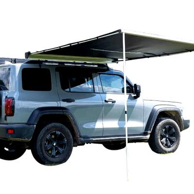 China Pull Out Retractable Car Awning Tent 250x200 cm Waterproof Aluminum Alloy for Camping for sale