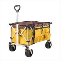 China Outdoor Folding Wagon Cart 150kg Capacity 130L Collapsible Utility Wagon with Wheels for sale