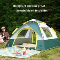 China 3-4 Person Quick Setup Camping Tent 210x200x135cm Automatic Opening Outdoor Shelter for sale