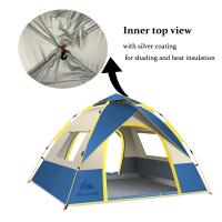 China 3-4 Person Quick Setup Camping Tent 210x200x135cm Automatic Opening Outdoor Shelter for sale