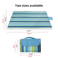 China Durable Waterproof Checkered Oxford Picnic Blanket For Outdoor Camping for sale