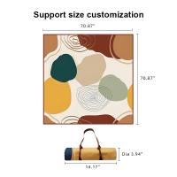 China Double Layer Oxford Picnic Mat 180x180cm Waterproof Camping Blanket with Personalized Pattern for sale