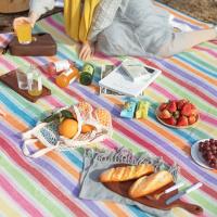 China Foldable Moisture Proof Oversized Picnic Blanket Acrylic Fabric Custom Camping Blanket Thickened for sale