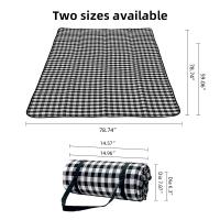 China Foldable Moisture Proof Oversized Picnic Blanket Acrylic Fabric Custom Camping Blanket Thickened for sale
