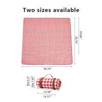 China 190T Polyester Taffeta Waterproof Picnic Blanket 150x200cm Ultrasonic Quilted Luxury Outdoor for sale