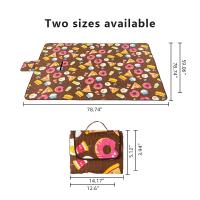 China 2x2m Large Thick Camping Picnic Blanket Folding Mat Waterproof Outdoor 200x200cm for sale