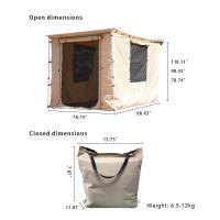 China Custom Oxford 3-5 Person Portable Car Awning Tent 2000mm Waterproof Outdoor Camping for sale