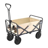 China Double Oxford Cloth Folding Wagon Cart 150KG Load Capacity 80L Outdoor Utility Cart for sale