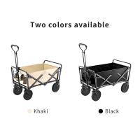 China Double Oxford Cloth Folding Wagon Cart 150KG Load Capacity 80L Outdoor Utility Cart for sale