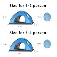 China 2 Person Dome Pop Up Camping Tent 210D Oxford Waterproof Outdoor Shelter L200xW150xH110cm for sale