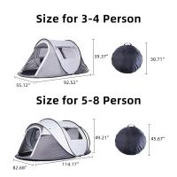 China Oxford Cloth Pop Up Camping Tent 6 Person Lightweight 114x82x49 Inch for Outdoor for sale