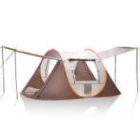 China 8 Person Instant Pop Up Camping Tent with Vestibule Mosquito Protection 190T Polyester for sale