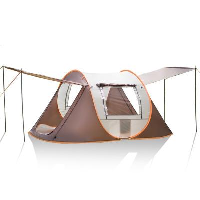 China 8 Person Instant Pop Up Camping Tent with Vestibule Mosquito Protection 190T Polyester for sale