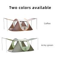 China 8 Person Instant Pop Up Camping Tent with Vestibule Mosquito Protection 190T Polyester for sale