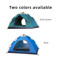 China 170T Polyester Automatic Camping Tent 2 Person 200x150x125cm Blue Outdoor Picnic Shelter for sale