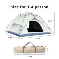 China Outside Four Man Tent Automatic Family Camping Tent Double Layer for sale