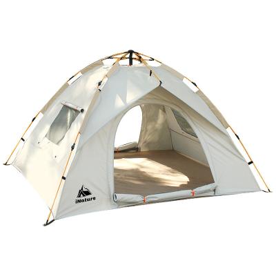 China Square Waterproof Oxford Cloth Instant Auto Inflate Camping Tent 4 Person 240x210x135cm for sale
