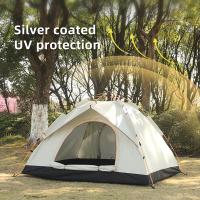China Square Waterproof Oxford Cloth Instant Auto Inflate Camping Tent 4 Person 240x210x135cm for sale