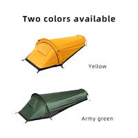 China Ultralight One Person Backpacking Tent Bivy Sack 0.78kg Army Green Camping Shelter for sale