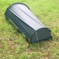 China Ultralight One Person Backpacking Tent Bivy Sack 0.78kg Army Green Camping Shelter for sale